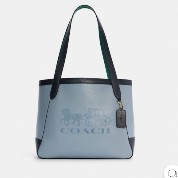 Coach | Bags | Coach Tote Colorblock With A Horse And Carriage | Poshmark